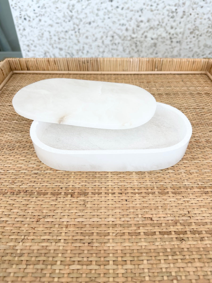 Alabaster Display Box, Large Oval – SHANTY SHOPPE